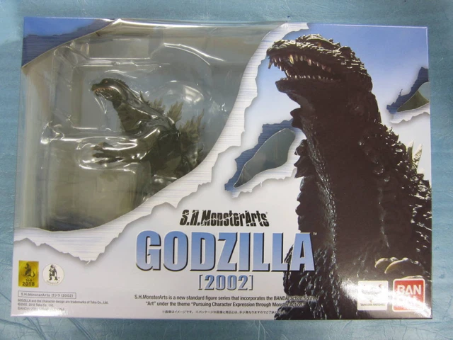 BANDAI GODZILLA S.H.MONSTERARTS Godzilla 2002 Action Figure Sakai Yuji ...