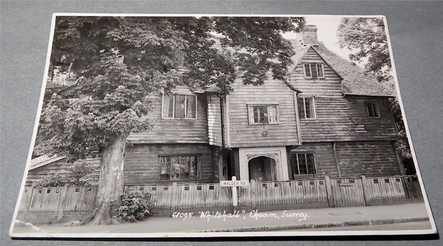 PHOTO RÉELLE CHEAM Surrey Whitehall Malden Rd RPPC c années 1960 439 ...