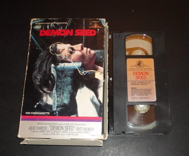 DEMON SEED (VHS, 1977) Julie Christie Horror HTF OOP Rare MGM Big Book ...