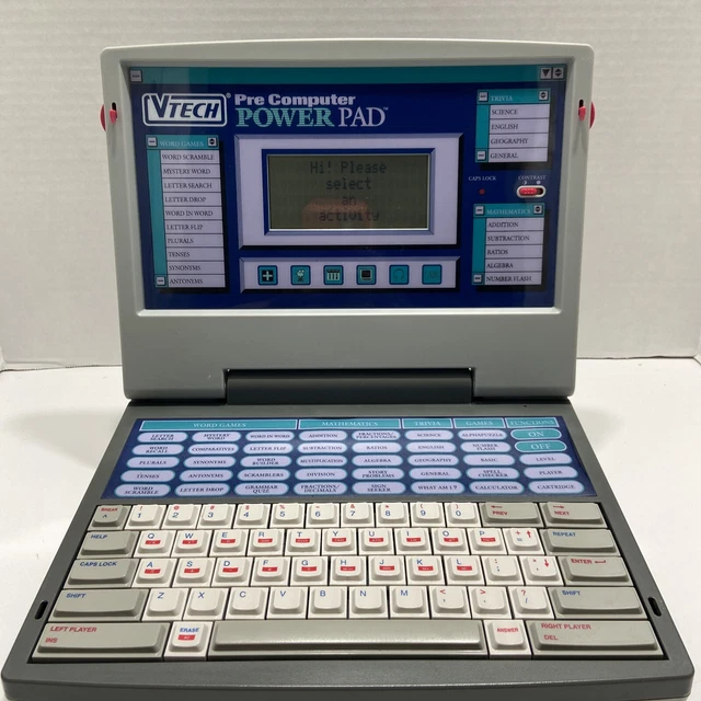 VTECH PRE COMPUTER Power Pad Electronic Educational Tool Vintage 1994 ...