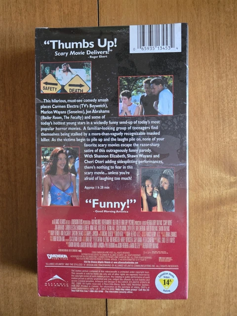 SCARY MOVIE FACTORY SEALED VHS 2000 Universal Watermarks Comedy Anna ...