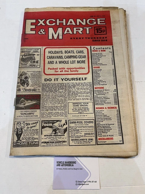 EXCHANGE AND MART 28 June 1979 £14.99 - PicClick UK
