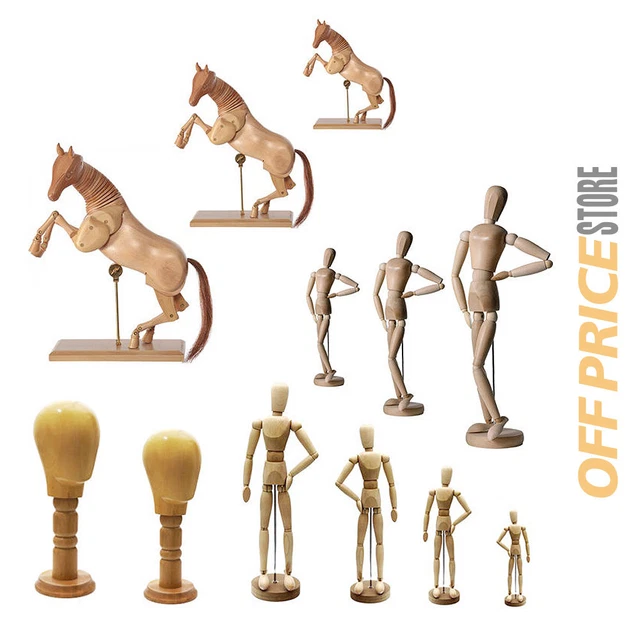 ZEICHENFIGUR GLIEDERPUPPE ZEICHENPUPPE Modellpuppe Gelenkpuppe Holz ...