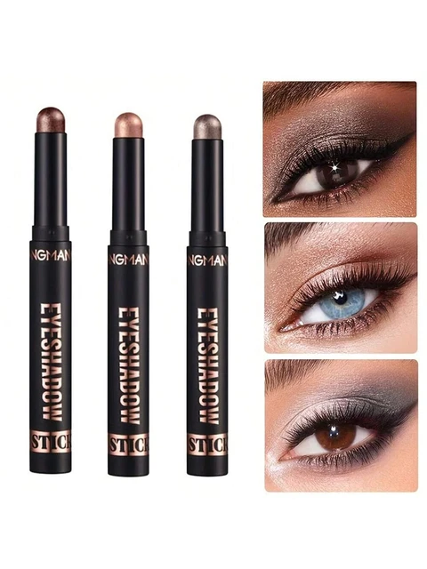 SHEGLAM 3COLOR EYESHADOW Stick Set Waterproof Long Lasting Glitter and ...
