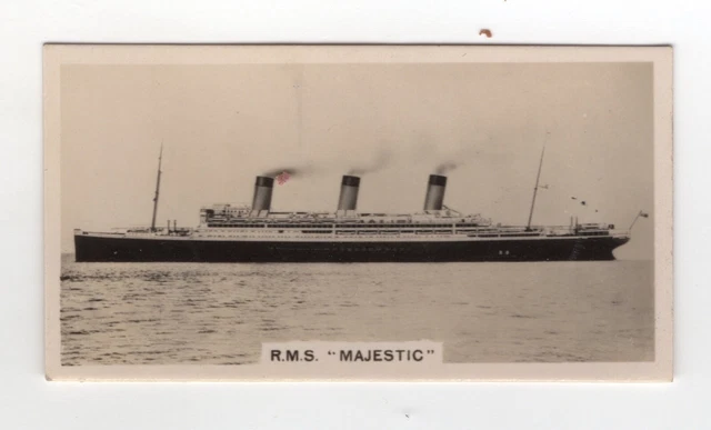 CARRERAS NOTABLE SHIPS PAST & Present 1929 #02 RMS Majestic, White Star ...