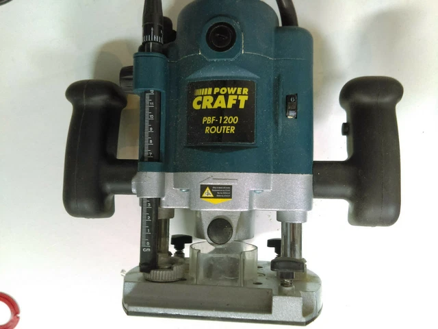 POWER CRAFT ROUTER PBF-1200 and spare bits 1/4 Collet and 6mm £31.25 ...