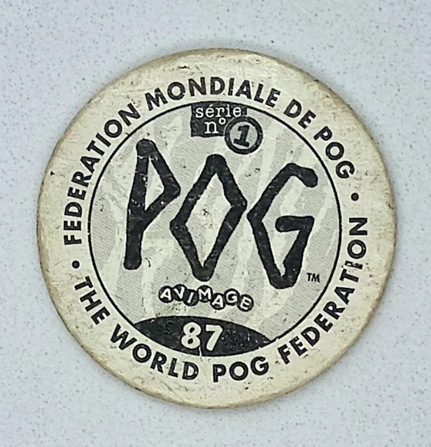 POG POGMAN 87 Série 1 Avimage Pogs Kini Kinis Slammers Caps Flip Tazos ...