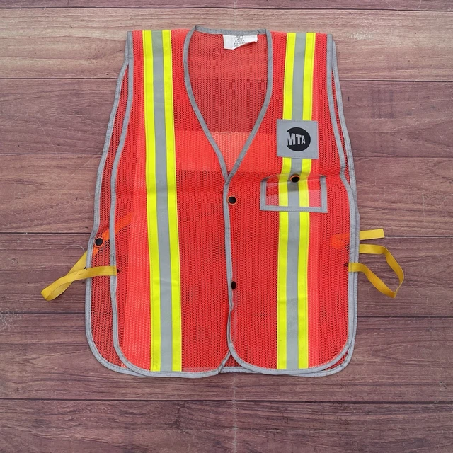MTA NEW YORK City Transit Safety Vest Subway Bus Collectible ...