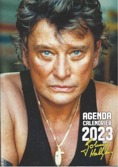 AGENDA CALENDRIER JOHNNY Hallyday 2023 Neuf EUR 24,99 - PicClick DE