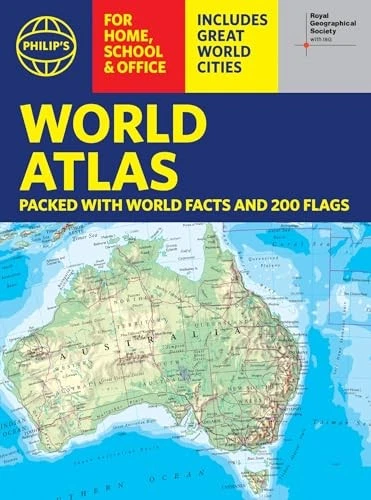 PHILIP'S MAPS - Philip's RGS World Atlas A4 with Global Ci - V245z £8. ...