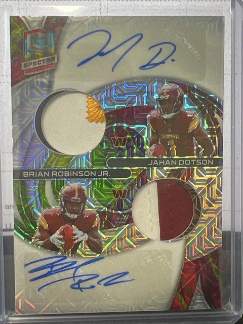 JAHAN DOTSON/BRIAN ROBINSON Jr 2022 Spectra Duel RPA pulsar noir 01/10 ...