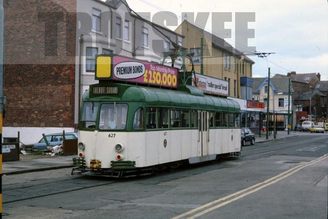 35MM SLIDE BLACKPOOL Transport Single Decker Tram Strassenbahn 627 1985 Original £3.99 - PicClick UK