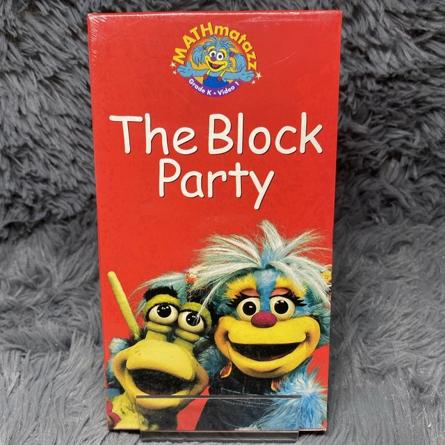 THE BLOCK PARTY VHS Tape 1998 MATHmatazz Grade K Video 1 Kids ...