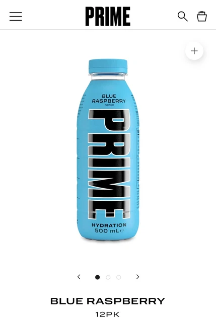 PRIME HYDRATION ENERGY Drink | Blue Raspberry 12 Pack | Logan Paul and ...