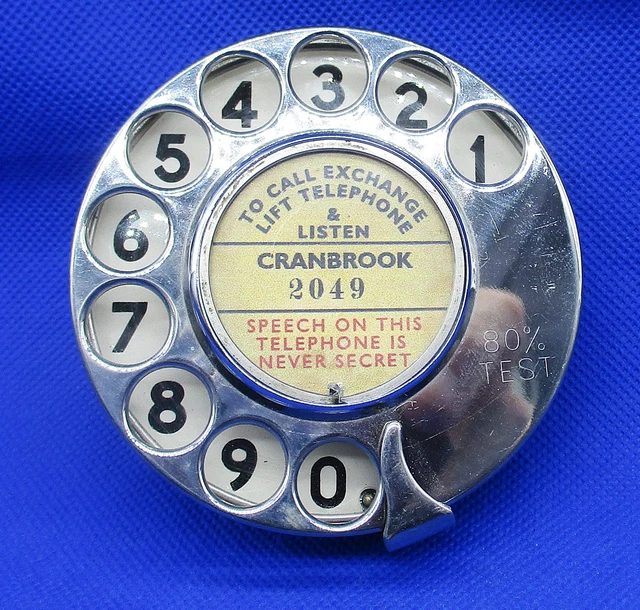 VINTAGE BAKELITE GPO TELEPHONE DIAL No 15 £26.70 - PicClick UK