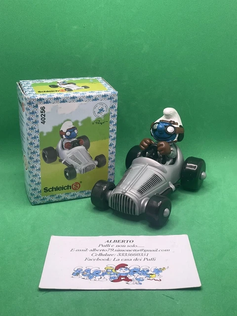 PUFFI SMURFS SMURF Super Puffo Macchina Grigia Silver Racing Car 40256 ...