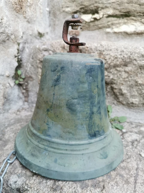 TRÈS BELLE CLOCHE En Bronze Ancienne CHÂTEAU Lyonnais EUR 160,00 ...