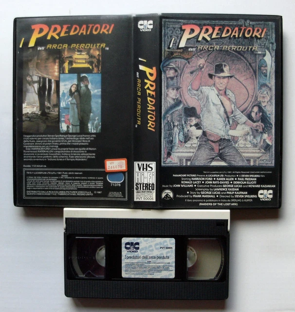 VHS INDIANA JONES I Predatori Dell'arca Perduta (1981) Cic Video - Ex ...