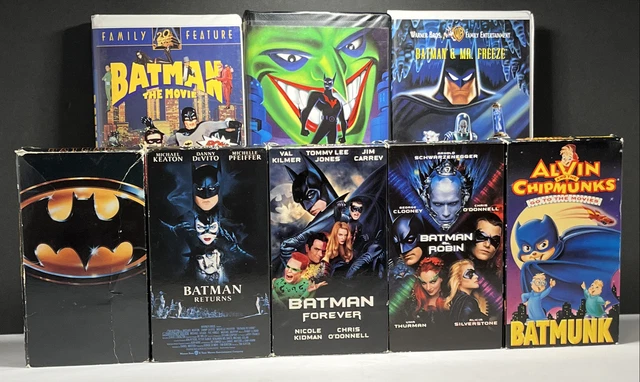 LOT DE 8 cassettes VHS vintage Batman Returns Forever Robin 1966 Sub ...
