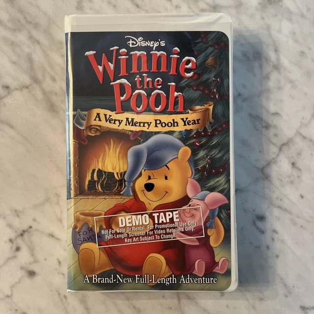 WINNIE THE POOH: A Very Merry Pooh Year (VHS, 2002) RARE Demo Tape ...
