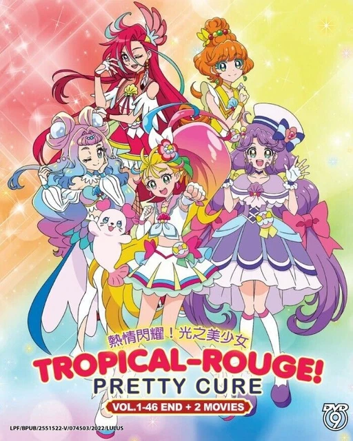 ANIME DVD TROPICAL-ROUGE! Pretty Cure (1-46 End + 2 Movies) Complete ...