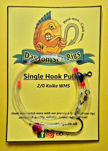 SINGLE HOOK PULLEY Rig - Koike WMS/Tronixpro Sea Fishing Rigs UK (4 ...