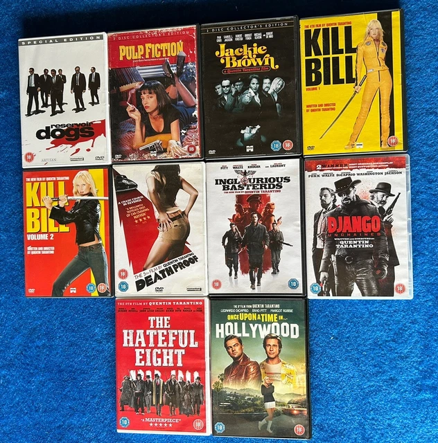QUENTIN TARANTINO COMPLETE DVD Collection R2 Pulp Fiction Reservoir ...