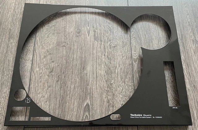 TECHNICS SL-1200 MK2 Gloss Black Faceplate Cover & Screen Printing *50% ...
