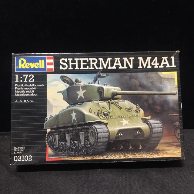 REVELL 1:72 SCALE model kit Sherman M4A1 Tank RV03290 EUR 25,85 ...