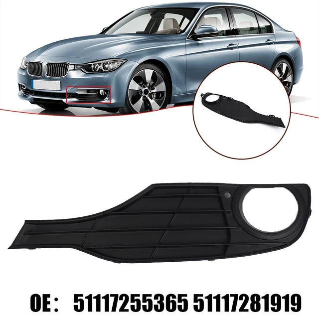 ANTI CORROSION FRONT Bumper Fog Light Grille Left for BMW 3 Series F30 ...