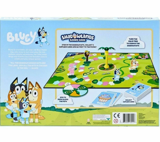 BLUEY SHADOWLANDS BOARD GAME Bluey Bingo Coco Snickers Board Game NEW ...