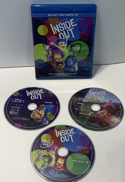 INSIDE OUT DISNEY pixar Blu Ray Dvd $8.50 - PicClick CA
