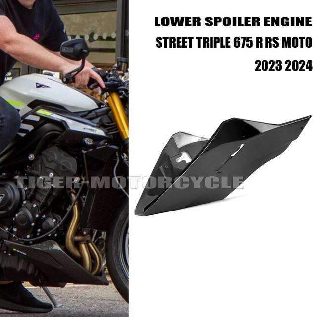 2023 2024 LOWER Spoiler Engine Fairings Belly Pan For Street Triple 675 ...