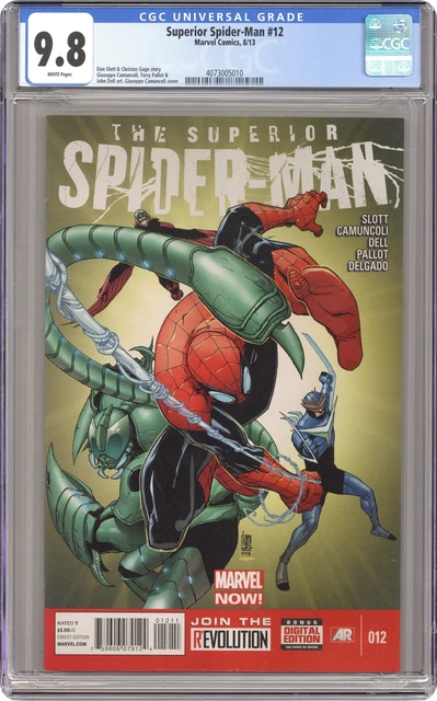 SUPERIOR SPIDER-MAN #12A Camoncoli CGC 9.8 2013 4073005010 EUR 68,25 ...