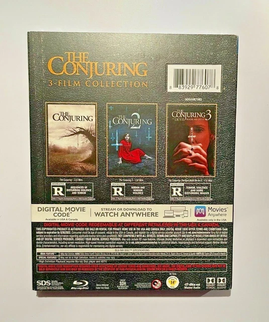 THE CONJURING 3-FILM Collection (Blu-ray + Digital) Brand New and ...