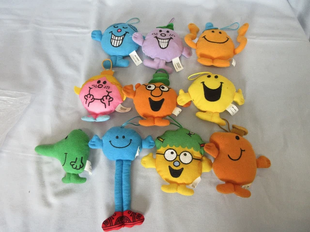 MCDONALDS MR MEN / Little Miss Toys x 10 Tickle, Clever, Perfect, Tall ...