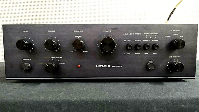 AMPLIFICATORE HITACHI HA-300 VINTAGE (77's) INTEGRATED AMPLIFIER -P E R ...