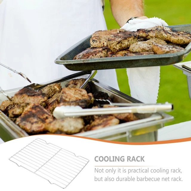 3 PACK ROASTING Rack Baking Cooling BBQ Strainer Non-Stick Bracket £35.68 - PicClick UK