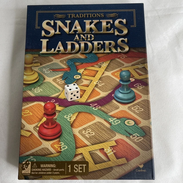 TRADITIONS SNAKES AND Ladders Board Game Fun family classic Sealed $12. ...