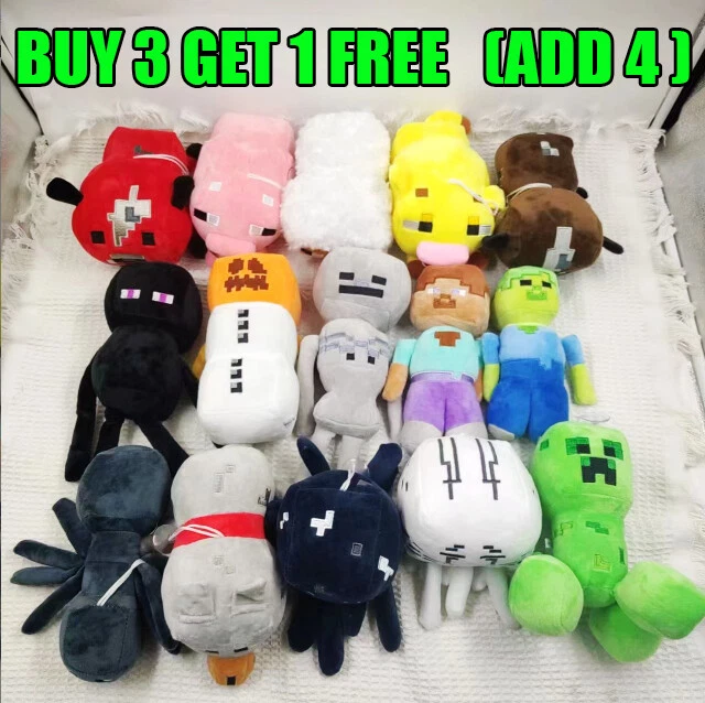 MINECRAFT PLUSH TOYS Enderman Stuffed Animal MC Creeper Doll Soft Plush ...