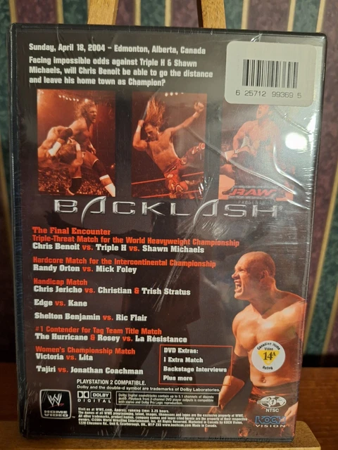 WWE “BACKLASH” DVD - April 18, 2004 - New, Unopened £19.13 - PicClick UK