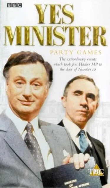 YES, MINISTER: PARTY Games [VHS] [VHS Tape] £14.99 - PicClick UK
