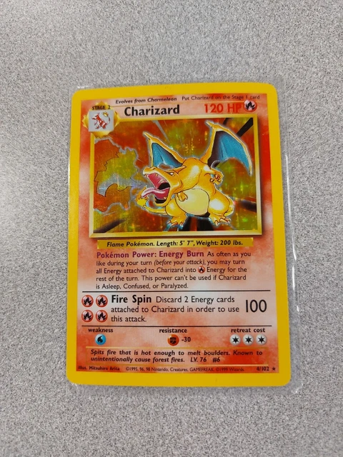 POKÉMON TCG CHARIZARD Base Set 4/102 Holo Unlimited Holo Rare $233.50 - PicClick CA