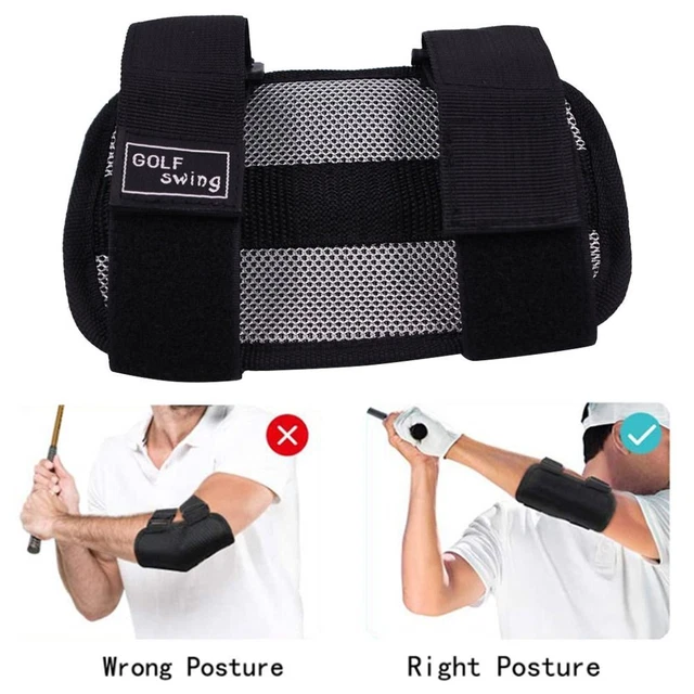 GOLF SWING AID Elbow Brace Corrector Arm Bending Alarm Golf Training ...