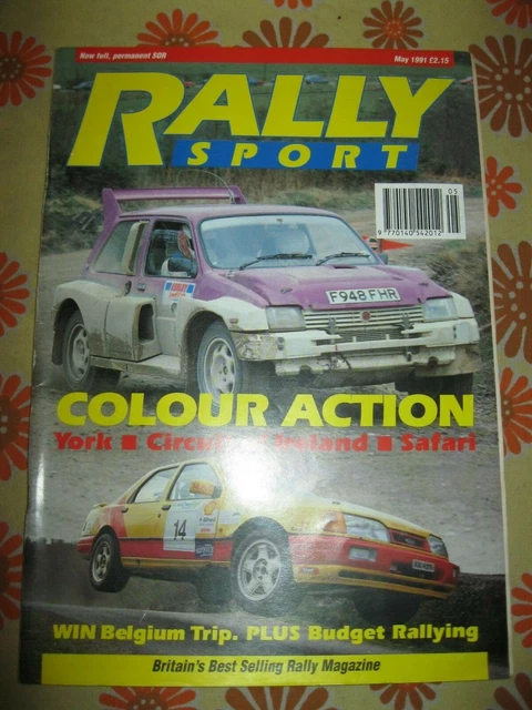 ANCIENNE REVUE RALLY SPORT May 91 Safari Circuit of Ireland WRC Rallye ...