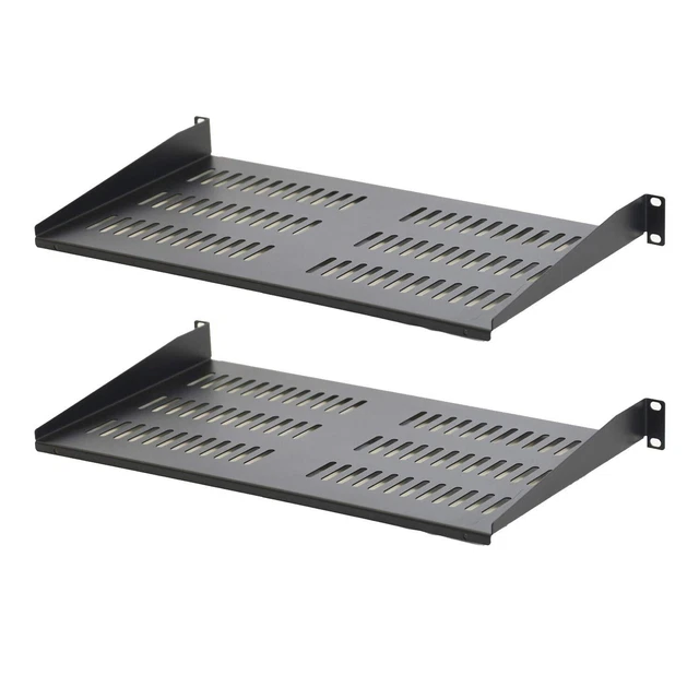 AEONS 1U UNIVERSAL Server Rack Shelf Vented Rackmount Cantilever Shelf ...