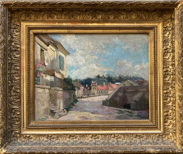 ALFRED VICTOR FOURNIER huile sur panneau signée École de Concarneau ...