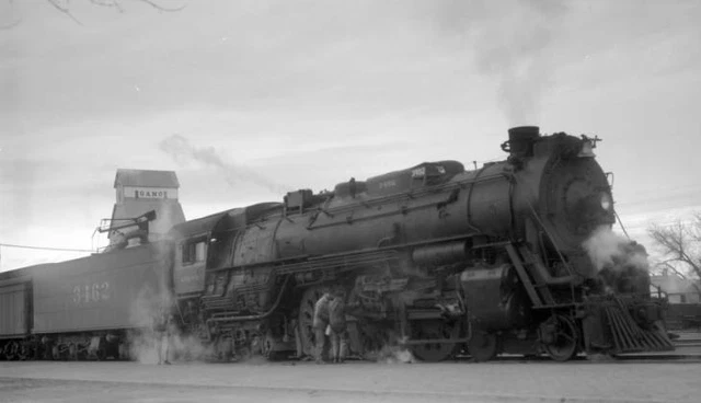 AT&SF SANTA FE Railroad locomotive engine No. 3462 type 4-6-4 OLD TRAIN ...
