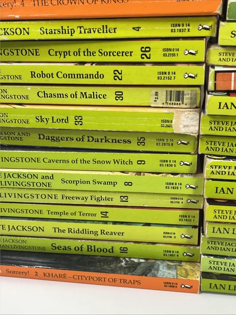 FF GAMEBOOKS FIGHTING Fantasy GameBooks Novels Steve Jackson's Sorcery ...