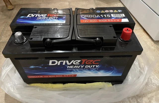 STOP START CAR Battery Drivetec DRBDA 115 12V 80Ah 800A Brand New £97. ...